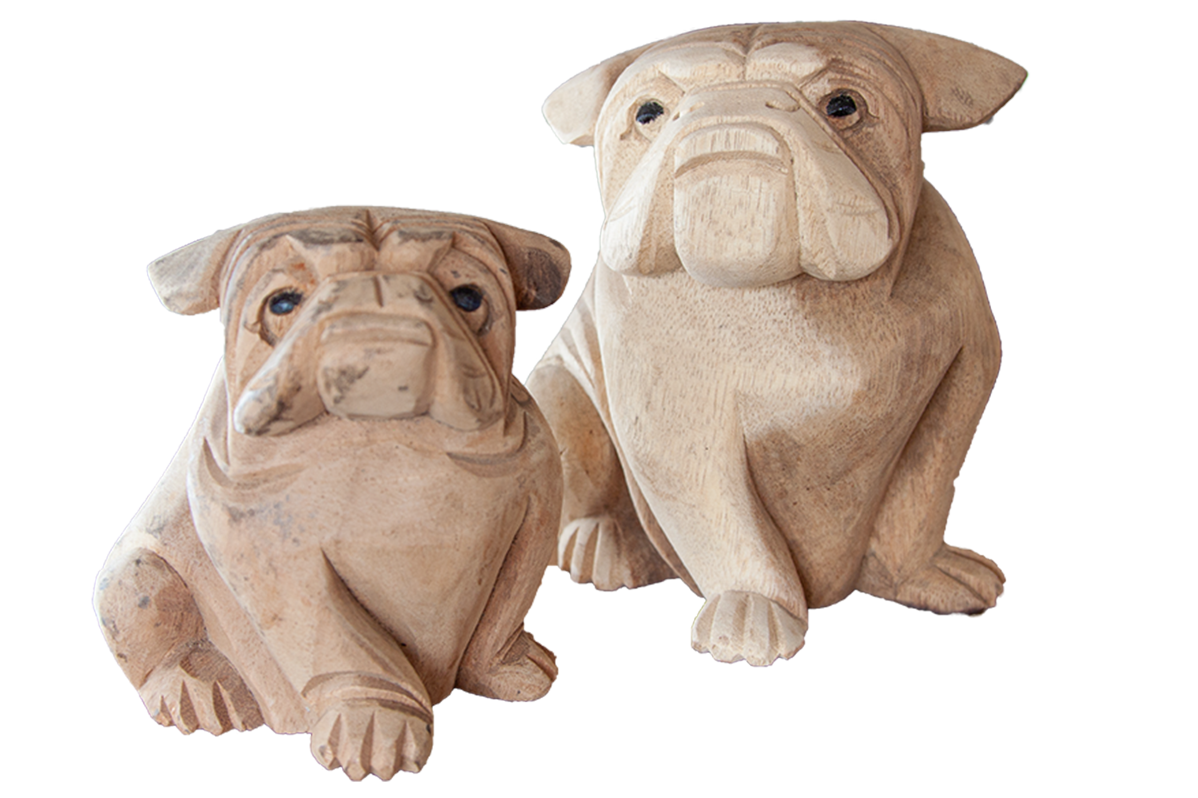 Medium Wooden Bulldog Natural | Preschool Equipment Australia