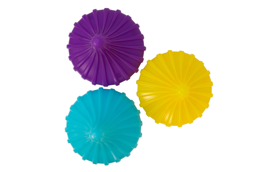 Light Up Twist & Turn Spinning Tops 4pc | Preschool Equipment Australia
