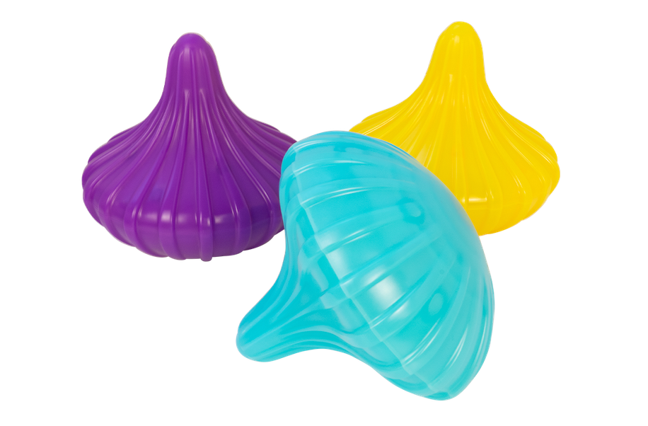 Light Up Twist & Turn Spinning Tops 4pc | Preschool Equipment Australia