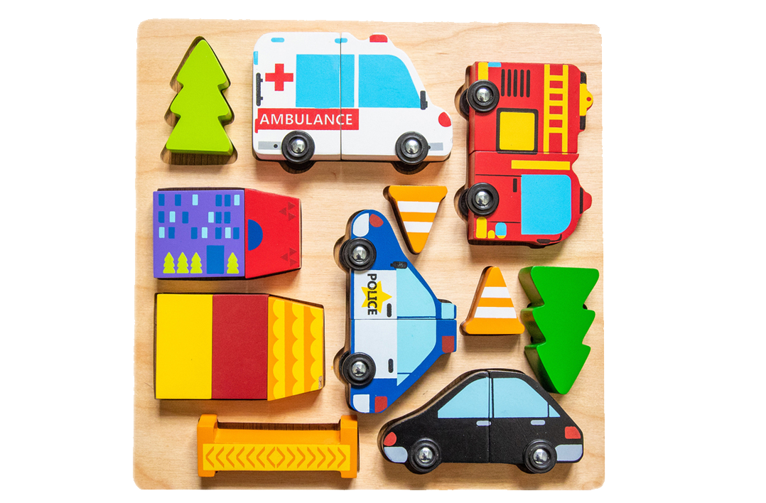 Kids' Vehicle Puzzle with Magnets | Preschool Equipment Australia