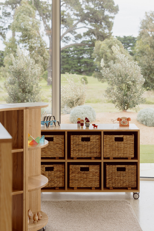 Ash 6 Basket Storage Unit | Preschool Equipment Australia