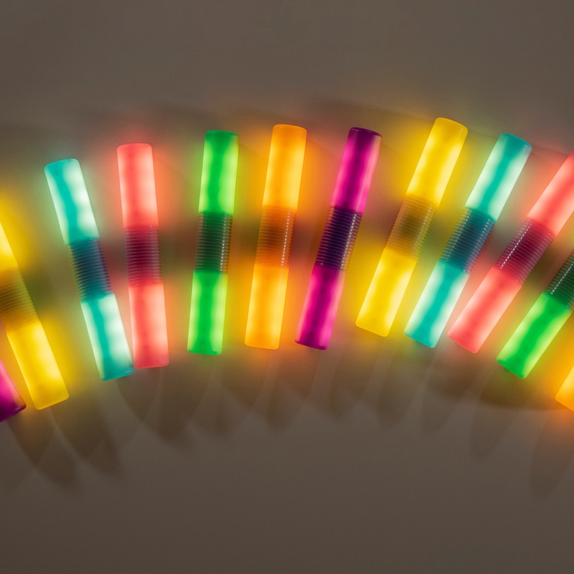 Light Up Glow Cylinders 12pc | Preschool Equipment Australia