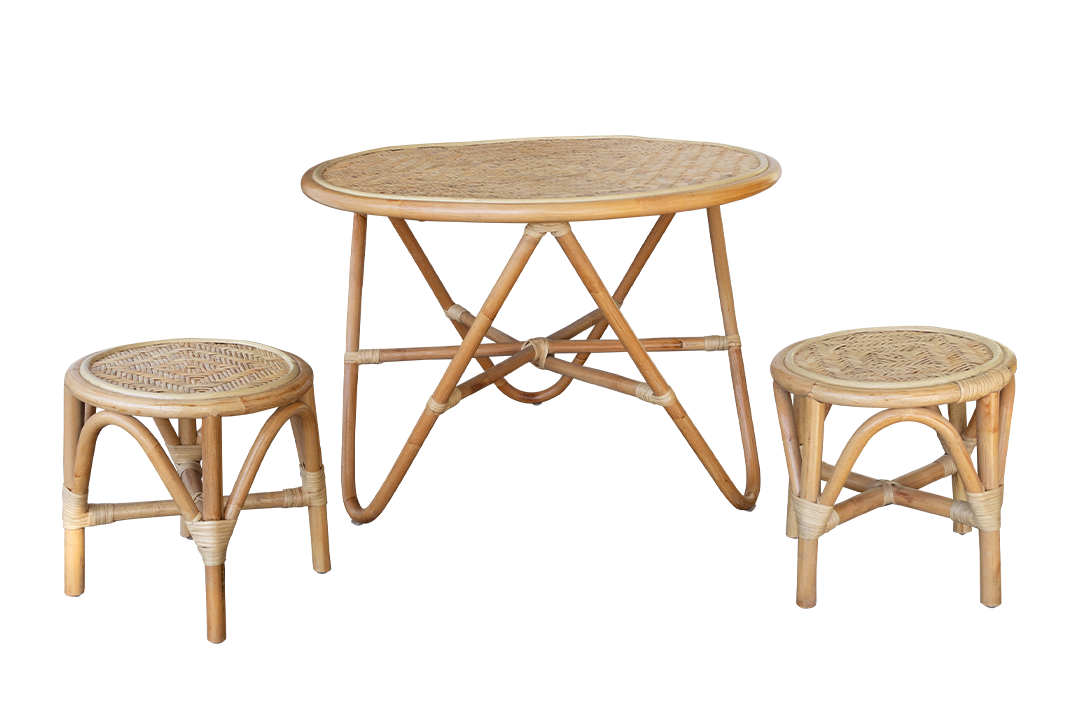 Buy PSE Rattan Round Table & Stools $499