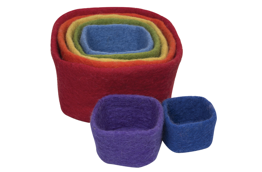 Kids' Stacking Cubes Rainbow 7pc | Preschool Equipment Australia