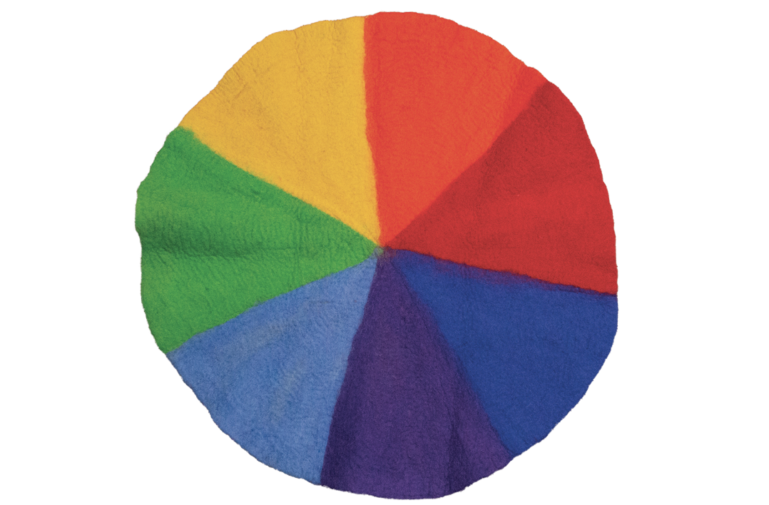 90cm Felt Mat Rainbow | Preschool Equipment Australia
