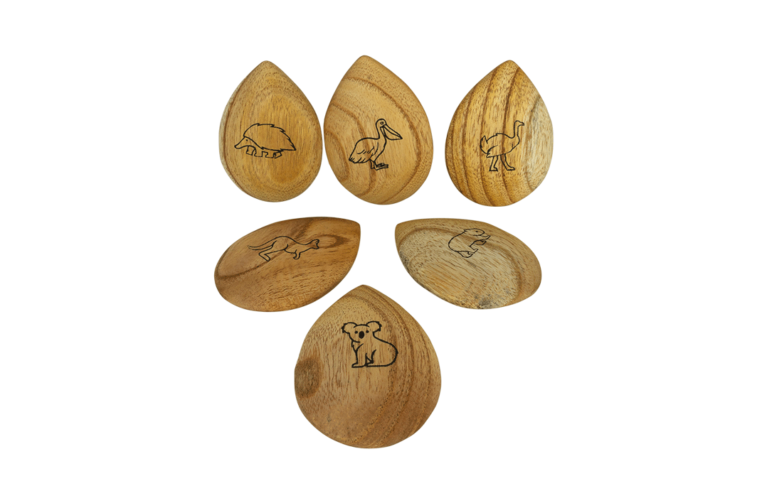 Australian Animal Pebbles 6pc | Preschool Equipment Australia