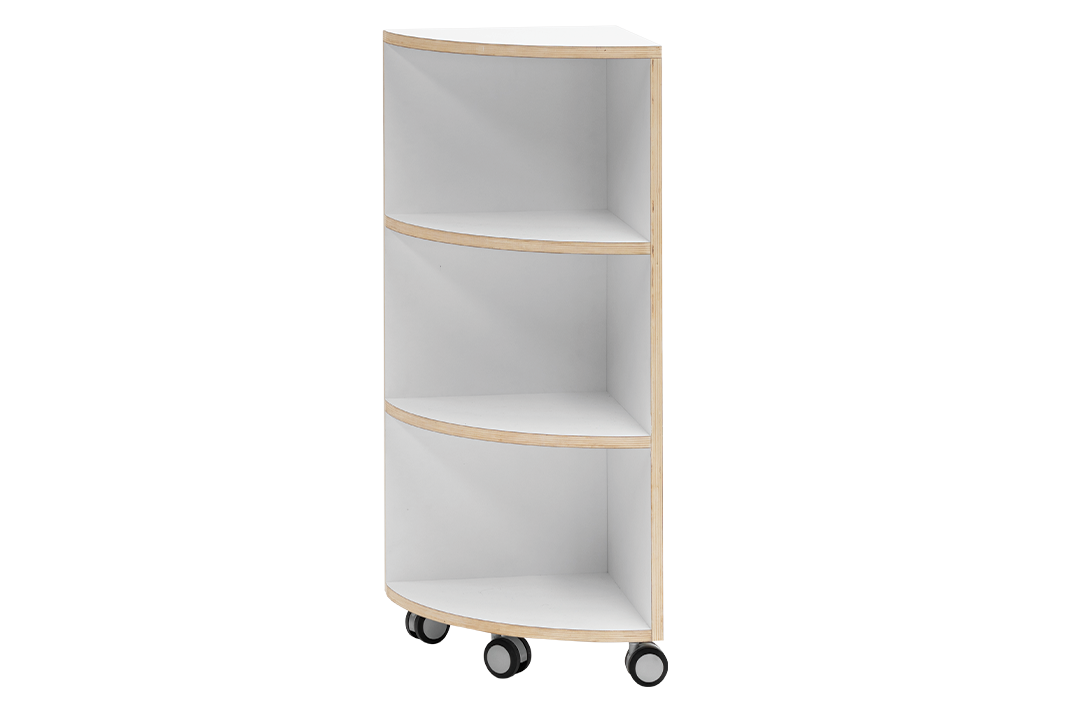 Flexispace Quarter Circle (Tall) White | Preschool Equipment Australia