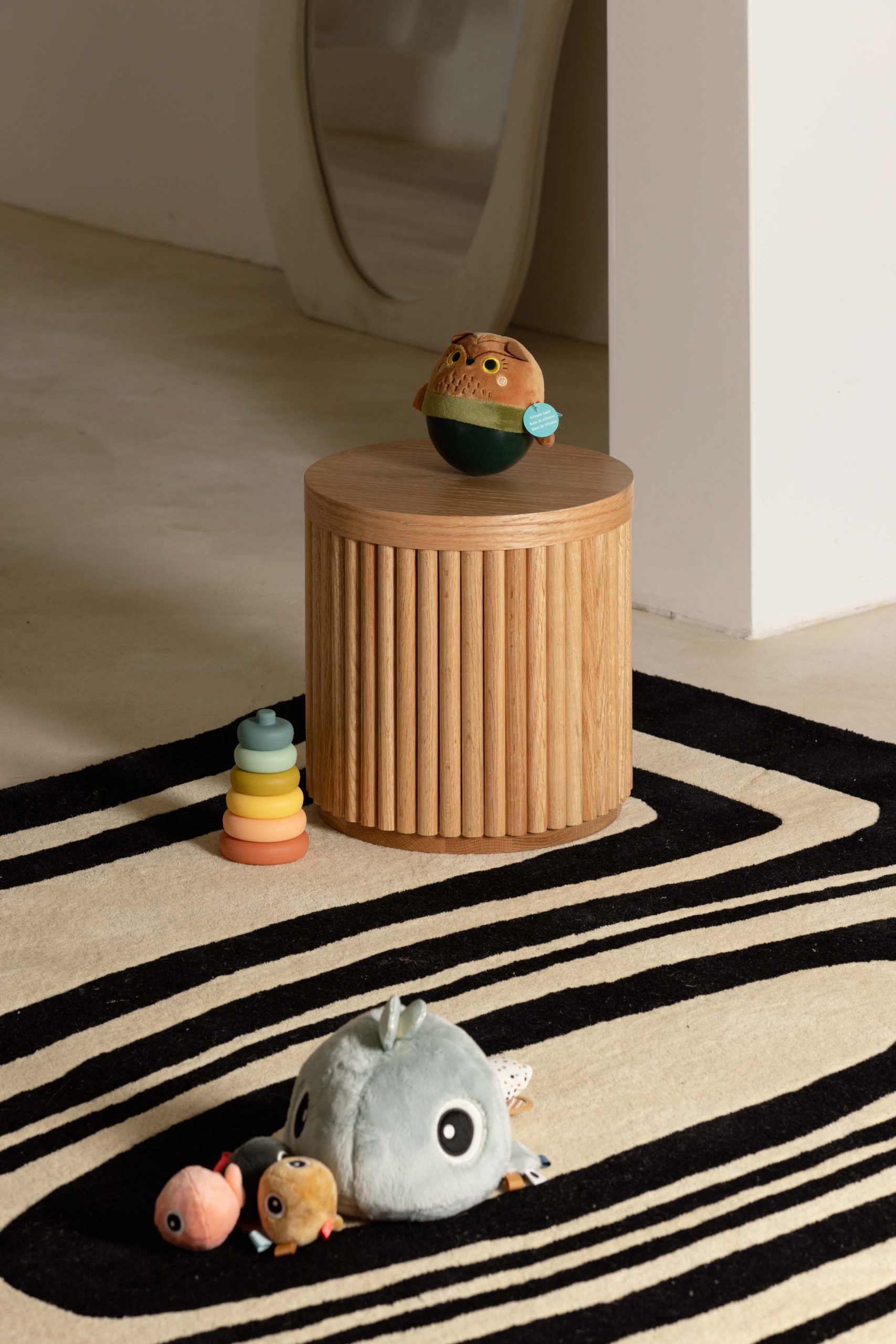 Buy PSE Oak Fluted Stool $249
