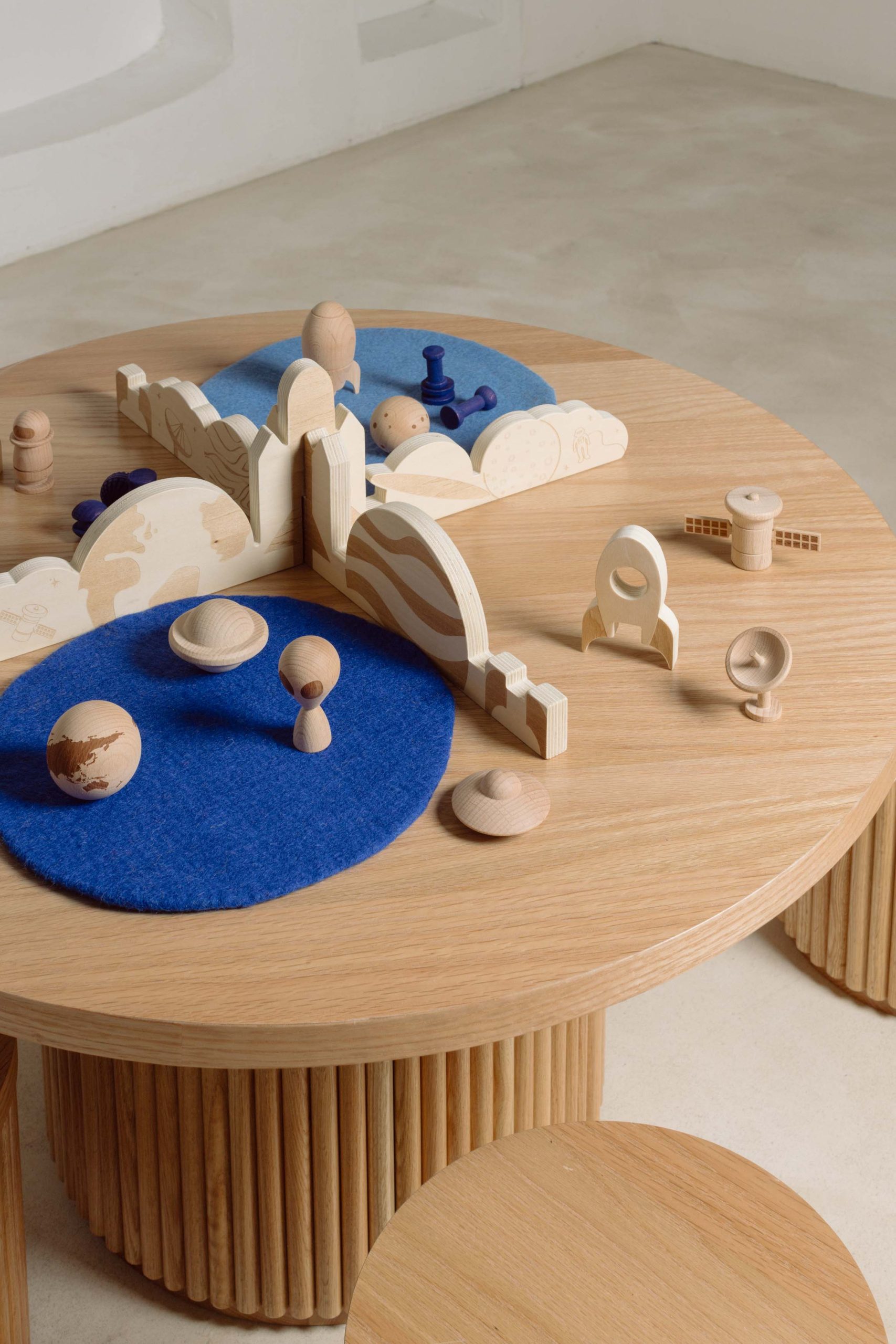 Wooden Space Set 10pc | Preschool Equipment Australia