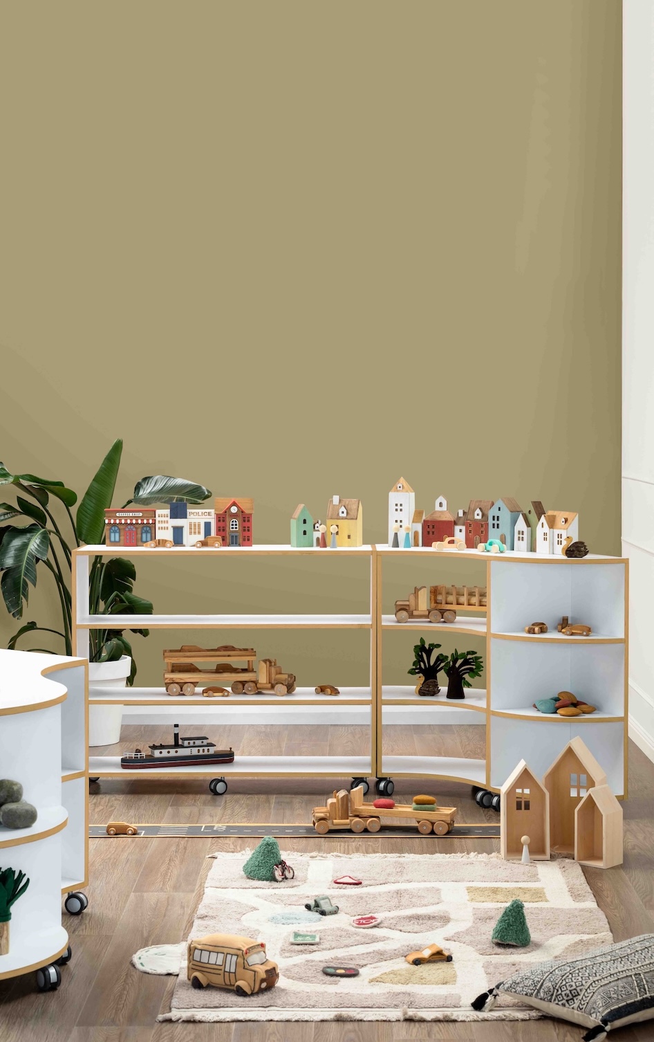 Flexispace Shelf Open Back White | Preschool Equipment Australia