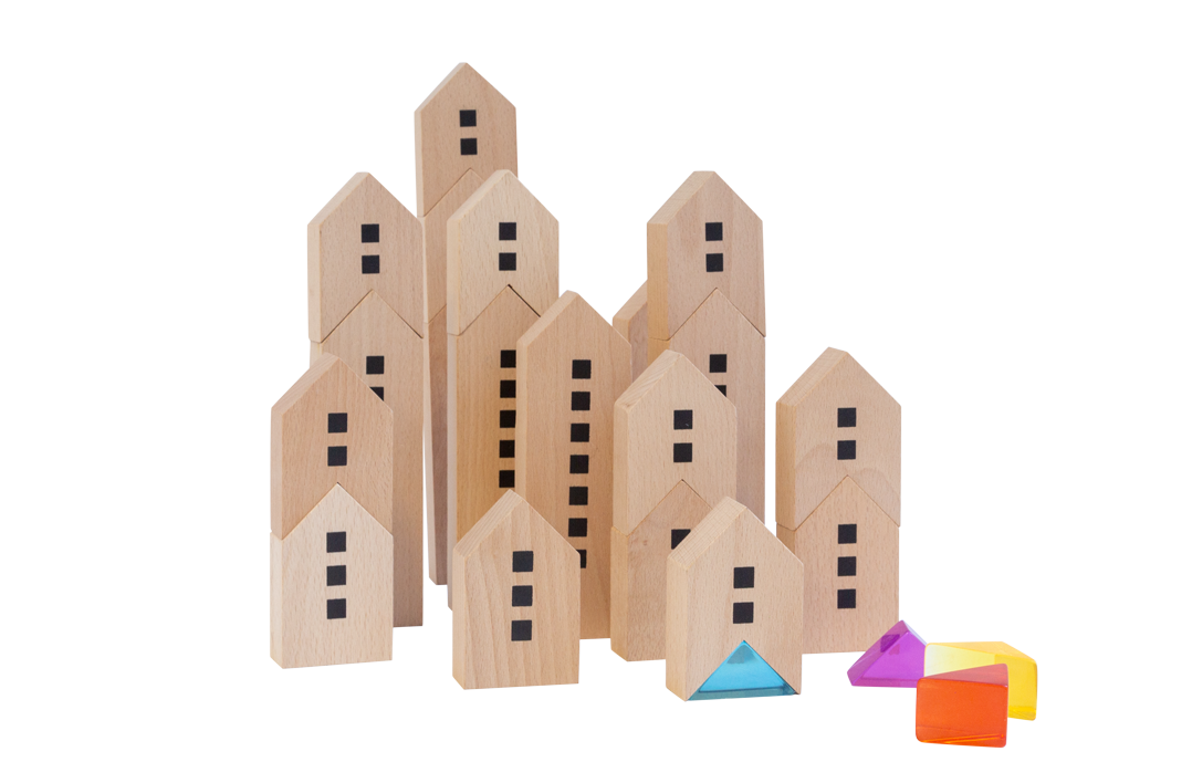 Wooden City Scape Blocks 44pc | Preschool Equipment Australia