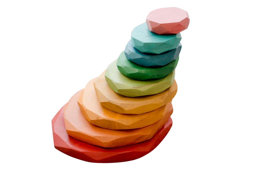 Coloured Stacking Stones | Preschool Equipment Australia