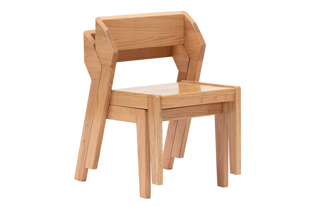 Oak Alfie Stacking Chair | Preschool Equipment Australia