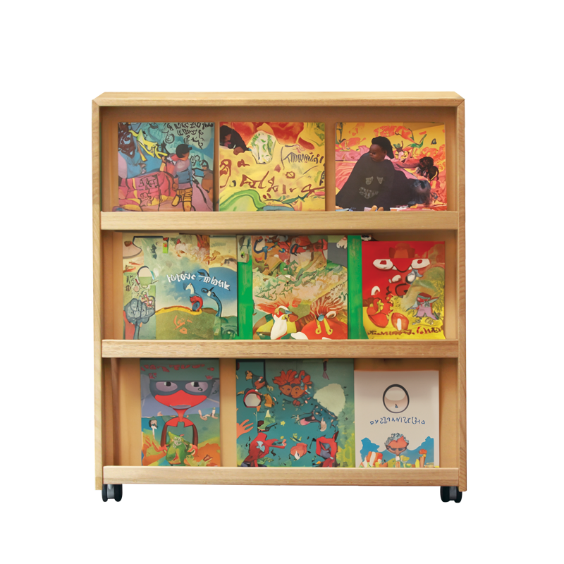 Tas Oak Sloping Bookshelf | Preschool Equipment Australia