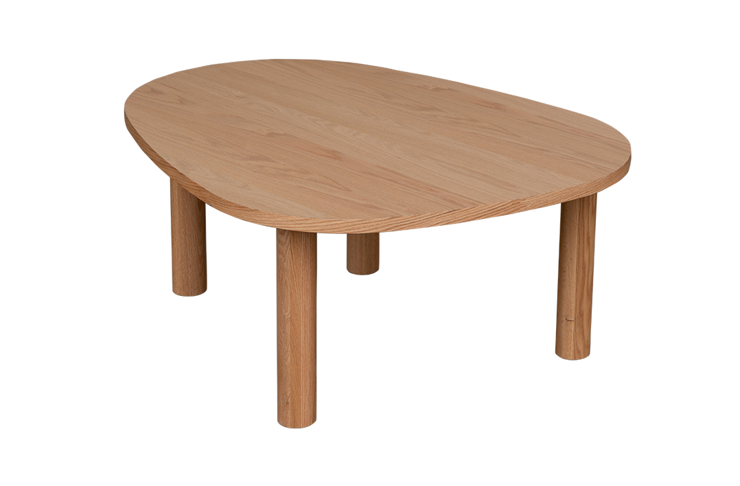 Buy PSE Oak Leni Organic Shape Table $599