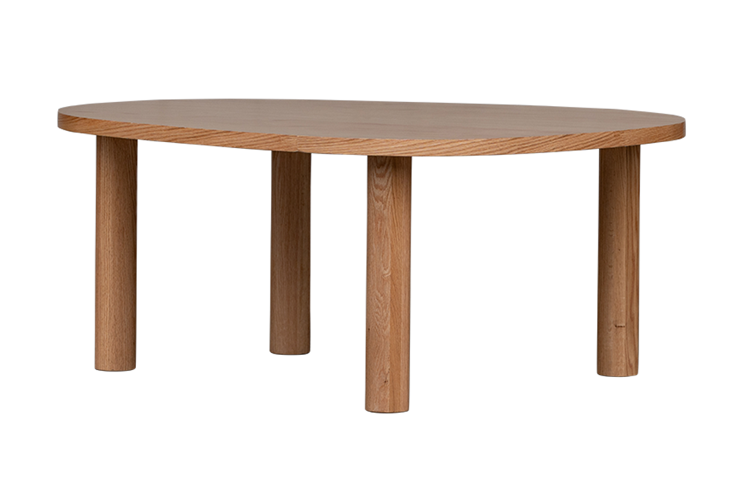 Buy PSE Oak Leni Organic Shape Table $599