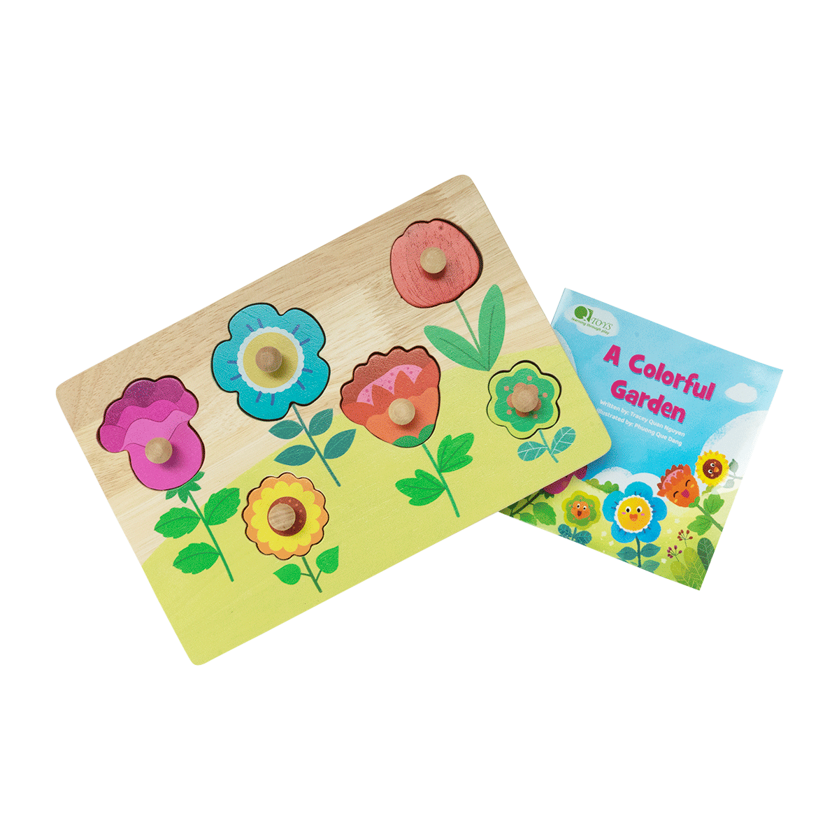 Kids' Flower Puzzle & Book Set | Preschool Equipment Australia